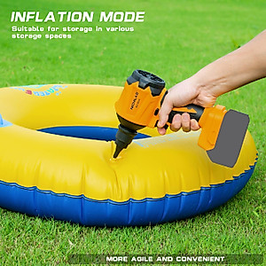 Nichilas Cordless Dust Blower Compatible with DEWALT 20V Battery, Vacuum 2 in 1 Leaf Cleaning Brushless Motor Variable Speed Cleaner (Tool Only, No Battery)