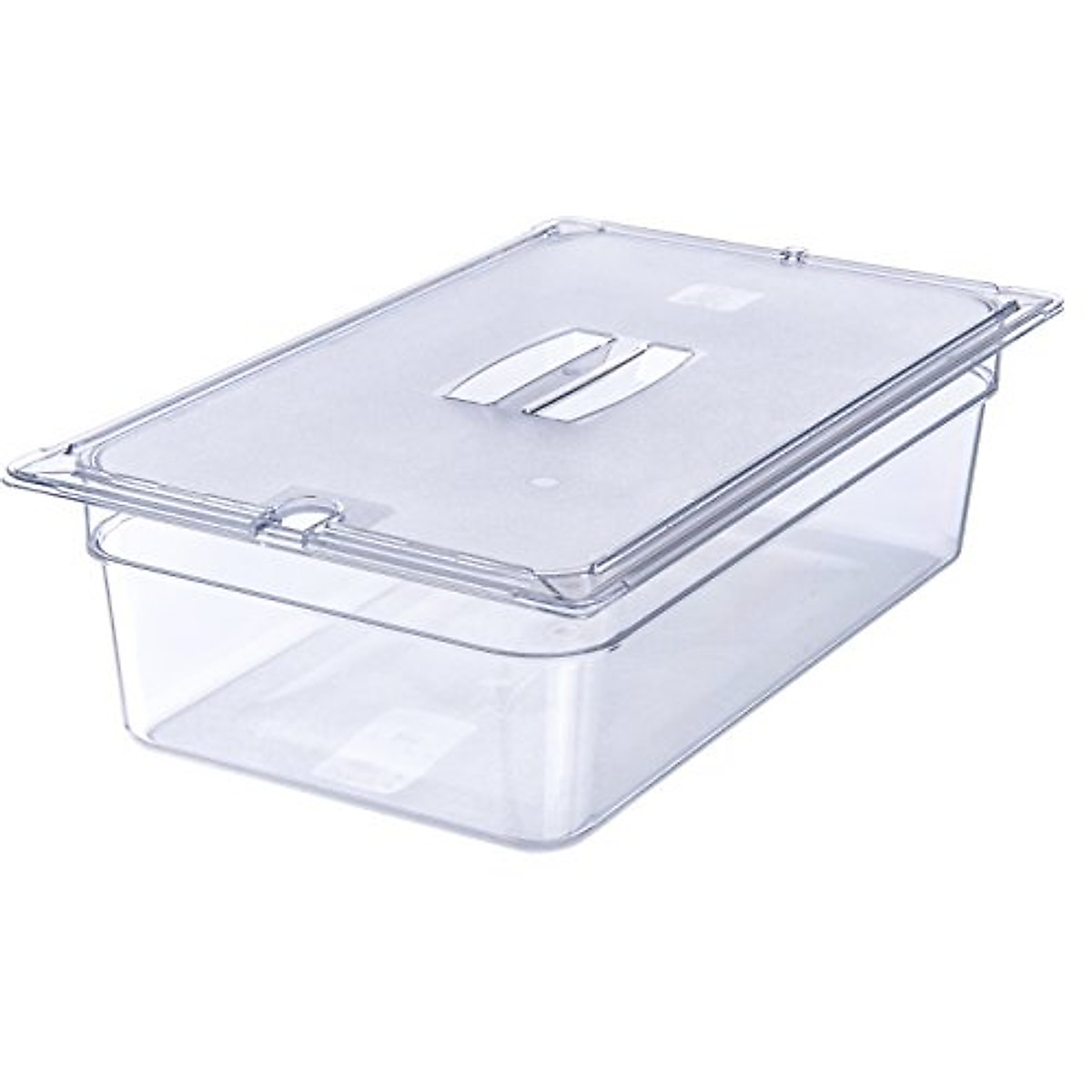 Carlisle FoodService Products 10211U07 StorPlus Full Size Polycarbonate Universal Handled Notched Food Pan Lid, Clear