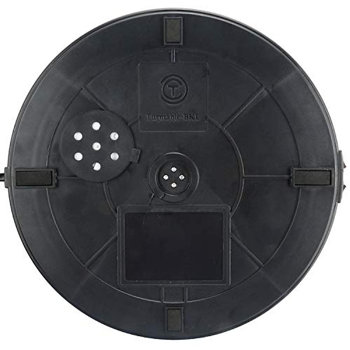 Homend 110V Electric Motorized Rotating Turntable Display Stand with LED, 10inch/25cm Diameter 22lb Load, 360 Degree Rotating in Either Direction, for Photography, Showcase (10inch/25cm,Black)