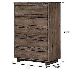 South Shore Fynn 5-Drawer Chest, Fall Oak