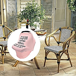 Petyoung Baby Nursing Cover Breastfeeding Scarf, Baby Car Seat Covers, Infant Stroller Cover, Carseat Canopy Keep Distance Sign for Girls and Boys