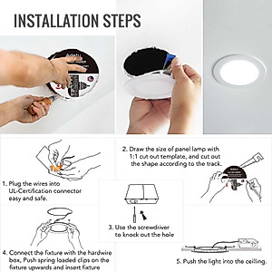 Adetu 12 Pack Recessed Lighting 6 Inch, 5CCT Ultra-Thin Recessed Light Fixtures with Junction Box, CRI 85>, 13W 1080LM, LED Ceiling Light - ETL Energy Star