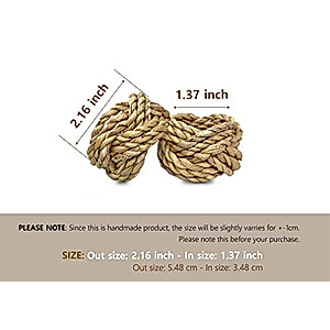 TAGREE Wicker Napkin Rings Set of 12, Woven Napkin Rings, Napkin Rings Bulk for Dinning Table, Easter Napkin Rings Set of 12, Farmhouse Napkin Rings, Rustic Napkin Rings