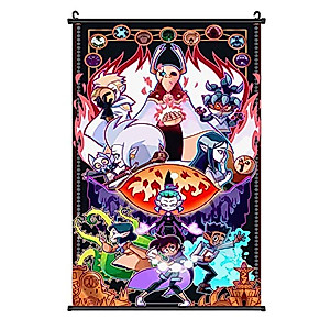 Scroll Art Owl Canvas Art House Poster Art Wall Decor Tapestry Movie Posters Hanging in Family Room Dormitory Office Cafe Bar Painting