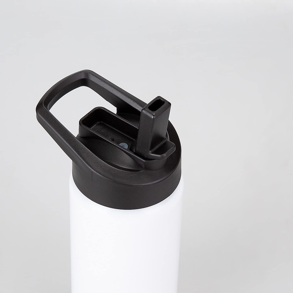 6 Pack Kids Water Bottle with Handle & Straw Lid, 16 oz Personalized Sublimation Water Bottles Blank Bulk, Stainless Steel, Leak Proof for Boys Girls to School Sports Travel Camping, DIY Gift, White