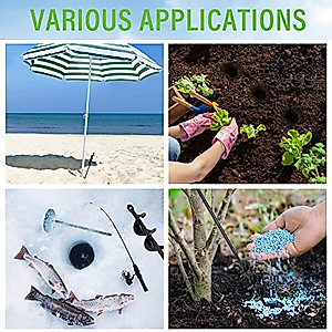 Auger Drill Bit for Planting,3x16in & 1.6x16in Garden Auger Spiral Drill Bit for Planting,Bulb Plant Auger for Cordless Drill,Flowers Planting Auger for Drill Post Hole Digger for 3/8” Hex Drill