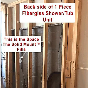 Grab Bar Mounting Kit for Fiberglass Showers -The “Original” Solid Mount- The Only Engineered, Designed, and Tested Grab Bar Mounting Bracket for Fiberglass Showers Made in USA *Grab Bar Not Included*