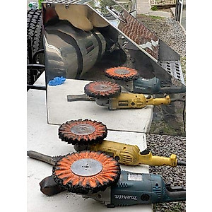 4" Airway Flange Kit Airway Buff Safety Flange Kit for Angle Grinder with 5/8" Arbor Hole - 1 Set