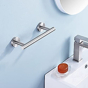KES 6.7 Inches Hand Towel Bar for Bathroom Towel Holder Kitchen Dish Cloths Hanger SUS304 Stainless Steel RUSTPROOF Wall Mount Brushed Steel, Total Length 9.1 Inch, A2000S23-2