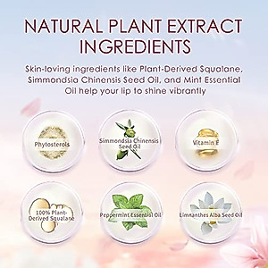 CATKIN Lip Balm Color Changing Lipstick Ultra Hydrating Lip Moistrurizer Chapstick with Vitamin E Nourishing For Cracked & Dry Lips 0.12 oz