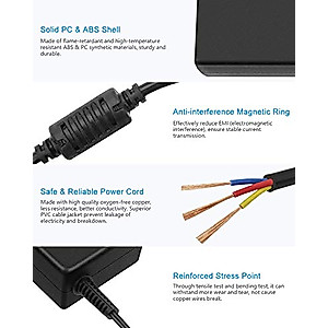 ALITOVE 65W 45W 33W Universal Laptop Charger,19V 3.42A-1.7A Monitor Power Supply Cord for Samsung LG TV HP Monitor Acer Spire Spin Chromebook Toshiba Satellite ASUS Gateway Harmon Kardon Speaker