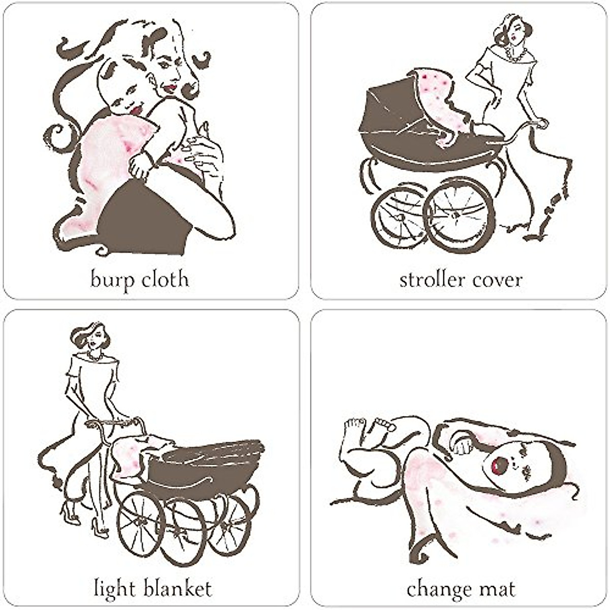 Aenne Baby Muslin Baby Swaddle Blanket Dinosaur Dino Print, Luxurious, Soft and Silky, 70% Bamboo 30% Cotton 47x47inch (1pack), Baby boy Nursing Cover, wrap, Burp Cloth