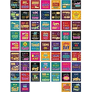 Canopy Street Kids' Affirmation Lunch Box Notes / 3.5" Square Motivational Lunch Box Cards/Pack of 60 Encouraging Mini Notes