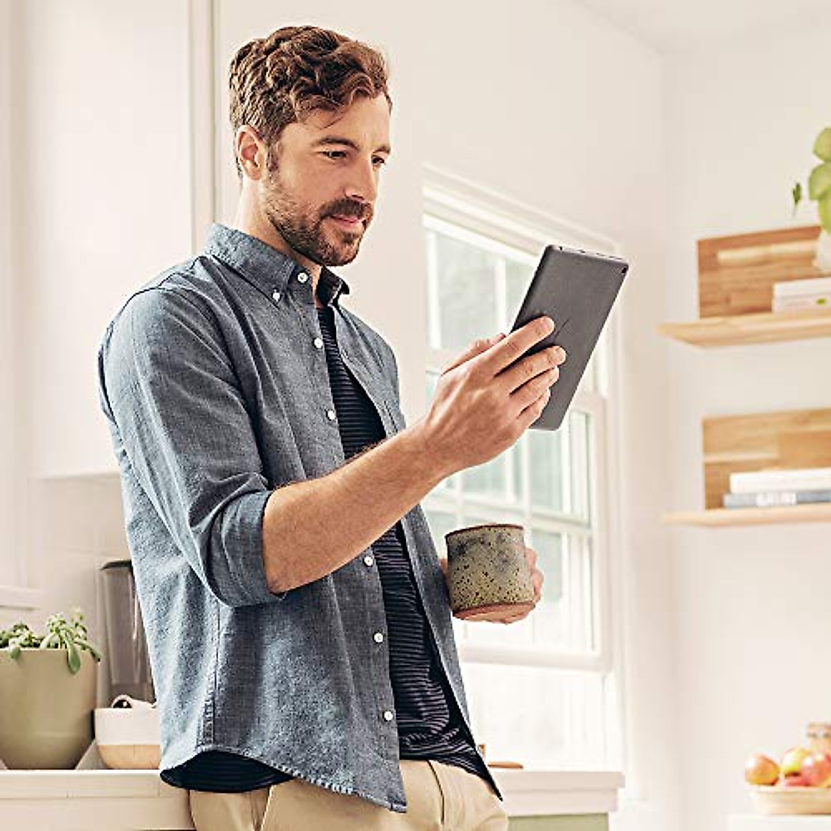 Fire HD 8 Plus tablet, HD display, 64 GB, our best 8" tablet for portable entertainment, Slate, without lockscreen ads + Made for Amazon, Wireless Charging Dock