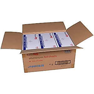 Daxwell Aluminum Heavy Duty Foil Interfolded Pop-Up Sheets, 12" x 10.75", J10003028 (3,000; 6 Boxes of 500)