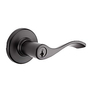 Belmont Entrance Leverset - Matte Black + Smart Key Technology