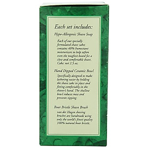 Van Der Hagen Premium Shave Set (2.5 oz. Soap, Bowl, Brush)
