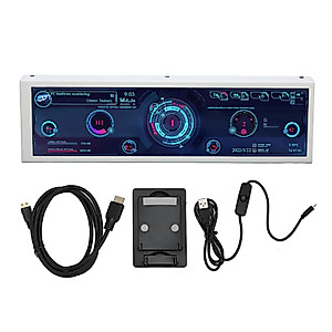 8.8Inch Display Computer Temp Monitor, CPU Hardware External Expansion Display High Resolution Screen Data Monitor for Computer Case PC , PC Sensor Panel Secondary Screen