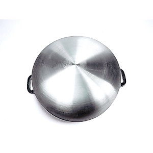Uniware Aluminum Heavy Gauge Caldero Dutch Oven With Glass Lid, Silver, 15 quart