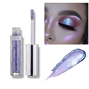 Hotiary Glitter Liquid Eyeshadow Metallic Pigments Shimmer Makeup Metals Gloss for Eyes Eyeliners Sparkling Eye Shadow Shiny Pen Eyeliner Kit Long Lasting Waterproof (12 Colors Set)