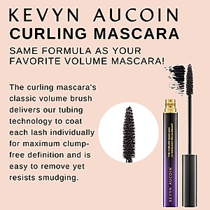 Kevyn Aucoin The Curling Mascara, Black: Classic volume brush. Tubing tech. All day wear. Clump & flake free. Pro makeup artist go to for volume, thick and separate lashes. Easy removal with water. Black 0.18 Ounce (Pack of 1)