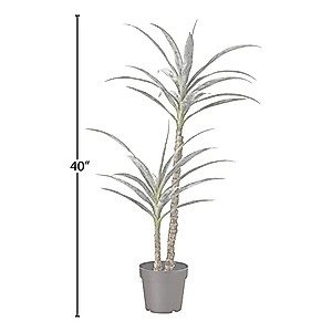 Amazon Basics Artificial Yucca Plant with Plastic Nursery Pot, 40-Inch