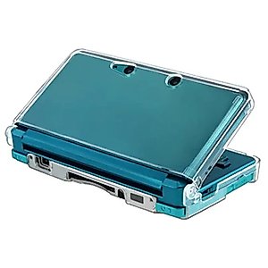 Yanfider Transparent Hard Shell Case Cover Compatible with Nintendo 3DS, Replacement Protective 3DS Crystal Clear Housing Case