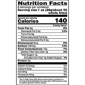 Andy Capp's Big Bag Hot Fries, 8 oz, 8 Pack