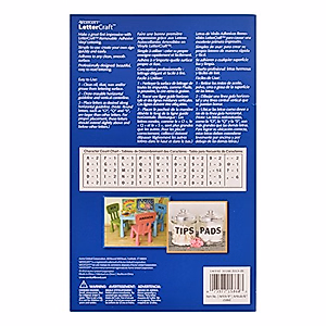 Westcott LetterCraft 6" Vinyl Removable Letter Stickers, Number Stickers and Symbol Stickers, Black, Franklin Gothic Font (15860)