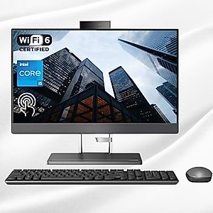 Lenovo IdeaCentre 5i All-in-One Premier Desktop, 23.8" FHD Touchscreen, Intel Core i5-12500H (Beats i7-11370H), 16GB RAM DDR5, 1TB SSD, Wireless KB & Mouse, Wi-Fi 6, Win 11 Home, Grey