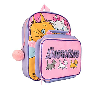 Disney Kids Backpack and Lunchbag Set Aristocats Pink