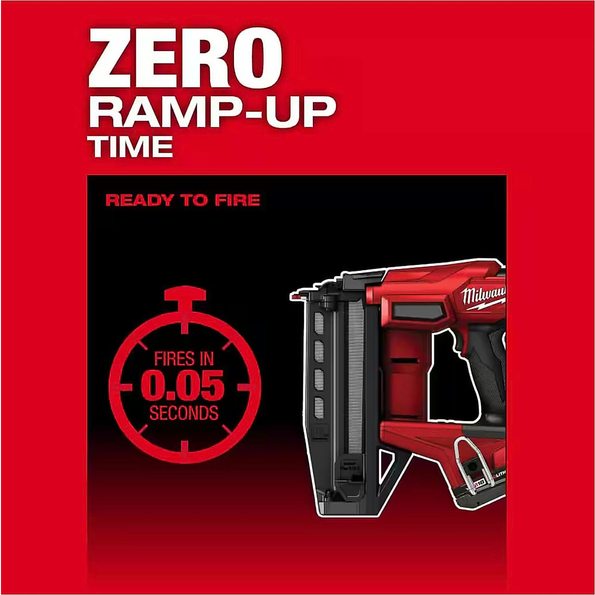 Milwaukee 3020-20 M18 FUEL 18-Volt Lithium-Ion Brushless Cordless Gen ll 16-Gauge Straight Finish Nailer (Tool Only)