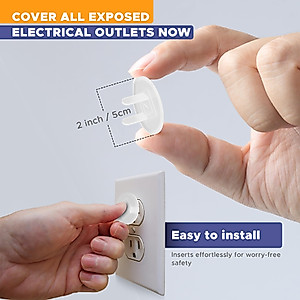 Mommys Helper - Outlet Plugs, (108 Count) (3 Packs Of 36 Count)