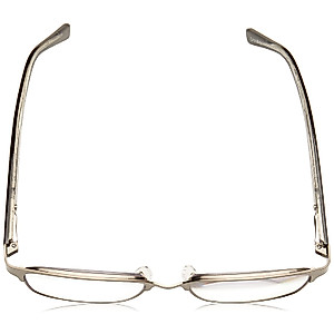 Foster Grant Men's Donovan Square Reading Glasses, Gunmetal/Transparent, 53 mm, +1.00