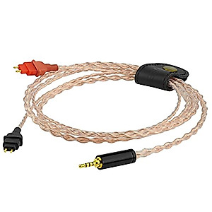 GEEKRIA Apollo Single Crystal Copper Upgrade Audio Cable Compatible with Sennheiser HD25, HD25-1 II, HD25-C, 2.5mm Replacement Headphones Cord for Hi-Resolution Audiophile, HiFi Headset (5ft/1.5m)