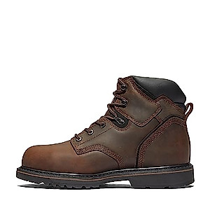 Timberland PRO mens Pit 6 Inch Steel Safety Toe Industrial Work Boot, Brown/Brown, 10.5 US