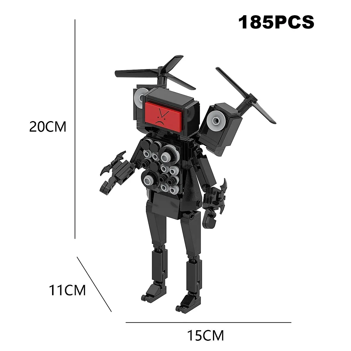 Mihjiot Skibidi Toilet Man Titan Skibidi Toilet Titan Tv Man Camera Man Titan Speakerman Toy Building Blocks Set Toy Ideas Toys Kids Toys Gift for Kids 6+ Boys or Girls (3 Pcs)