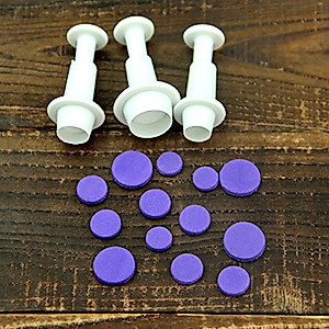 Cookie Cutters,Plunger Cutter Cake Decorating Supplies Fondant Molds,16 Pcs,Heart/Square/Oval/Circular/Star,White,Dadam