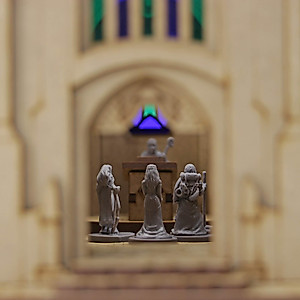 Temple Church D&D Wooden Laser Cut Buildings Fantasy Terrain 25mm 32mm 28mm Miniatures for Dungeons and Dragons, Pathfinder & Other Tabletop RPG