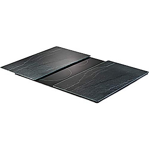Zeller" Slate Stove Cover/Cutting Plates, Anthracite, 30 x 30 x 52 cm
