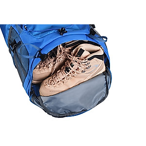 Shanyk 55L Hiking Backpack Backpack with Rain Cover for Camping Backpacking Travel and Adventure