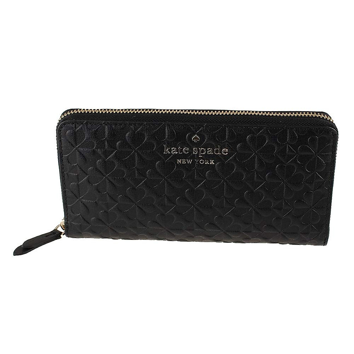 Kate Spade Hollie Spade Clover Geo Embossed Large Leather Continental Wallet