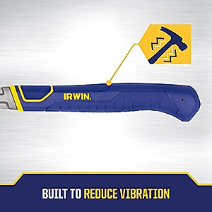 IRWIN Hammer, Rip Claw Hammer, Ergonomic Textured Grip, 20 OZ (IWHT51220)