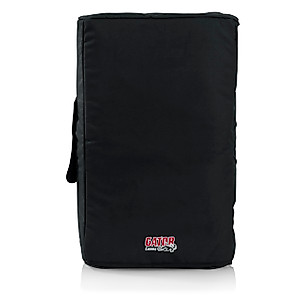 Gator Cases Protective Nylon Speaker Cover for Compact 12" Speaker Cabinets; Fits QSC K12, Yamaha DXR12 and more (GPA-CVR12), Black