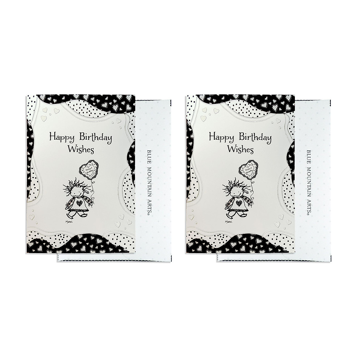 Blue Mountain Arts Birthday Card 2-Pack from Marci—Birthday Wishes for a Year Filled with Happiness, Tender Memories, and Love