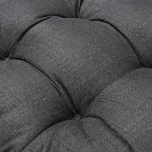 Kyaringtso Chair Cushions for Dining Chairs, 4 Pack Soft and Comfortable Chair Cushions Pads with Ties, Seat Cushions for Kitchen Chairs，Dining Room (4 Pack 17x16, Black)