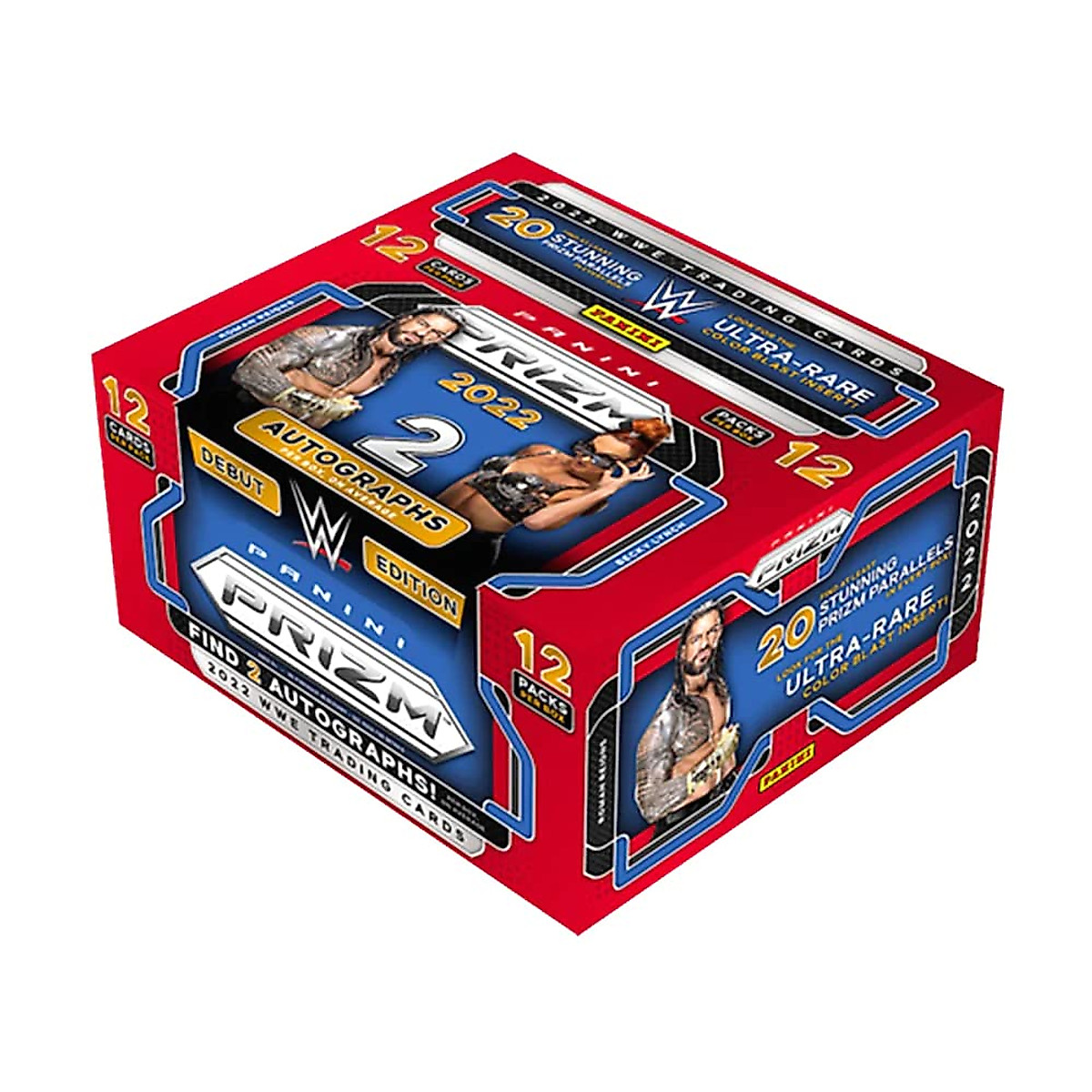 1-2022 WWE Panini Prizm Debut Edition Trading Cards Hanger Pack (15 Cards Per Pack)