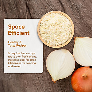 Antepyolu Onion Powder, Organic Onion Powder, Bulk Onion Powder, Gluten-Free, Non-Gmo, Ideal in Soups, Vegetables, 7.76 Ounces