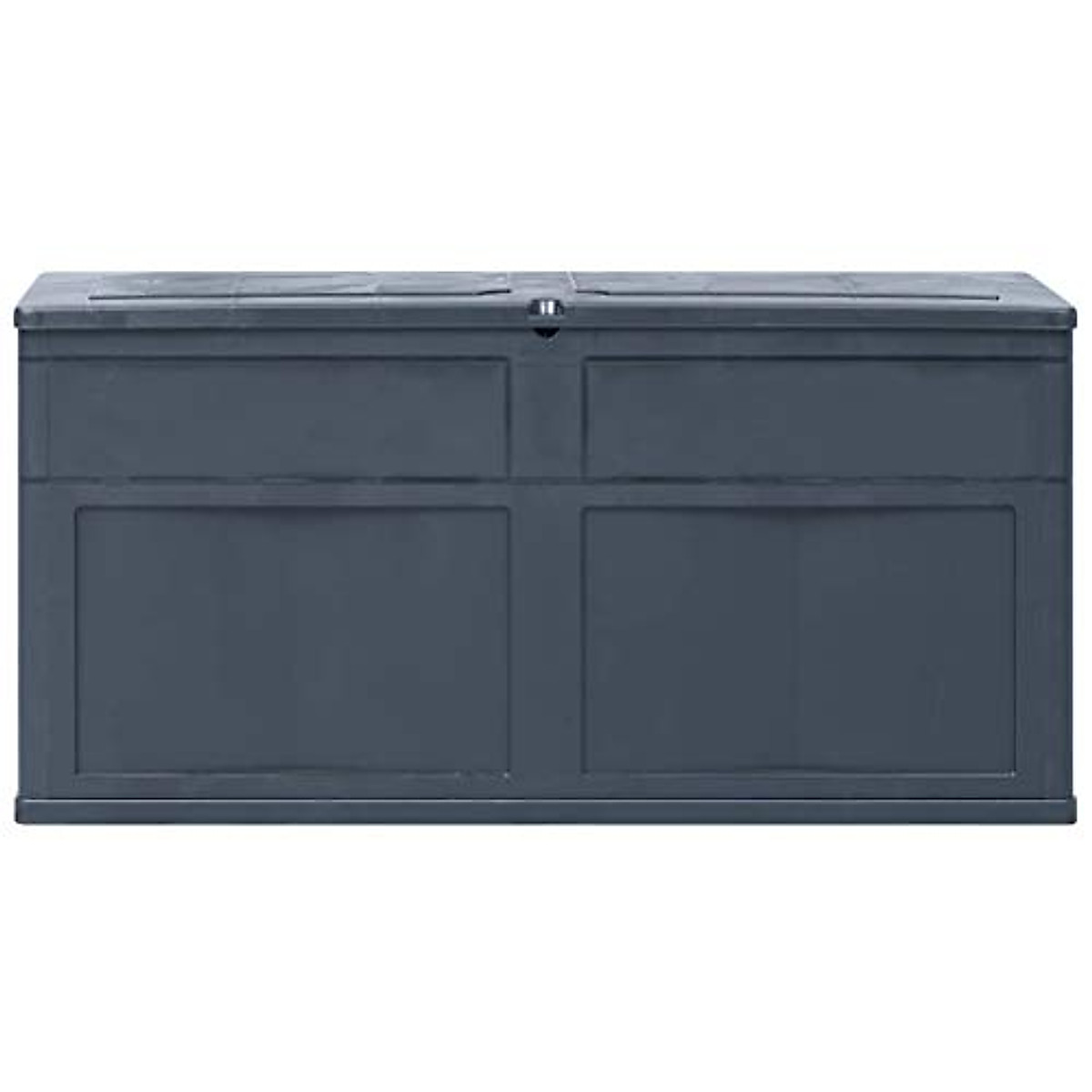 Festnight Garden Storage Deck Box Weather Resistant Storage Cabinet Cushions Pillows Blankets Organizer for Patio Lawn Indoor Outdoor Furniture Black 46.9 x 18.1 x 23.6 Inches (L x W x H)