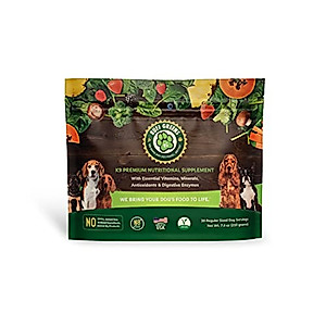 Ruff Greens - Vitamin & Mineral Supplement, Nutritional Support for Dogs, Probiotics for Dogs, Dog Vitamin Powder, Nutritionally Pure Superfood for Pets, 7.4 Ounce